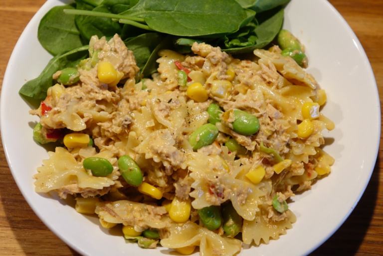 Pasta med tonfisk- och majssås - Marias matblogg